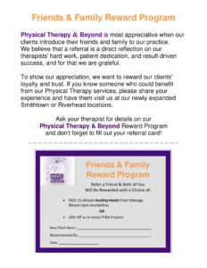 Our Friends & Family Reward Program is Here | Physical Therapy & Beyond